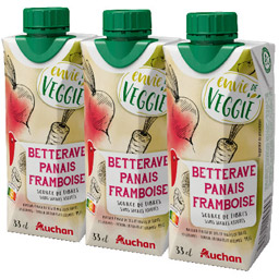 Auchan se lance sur les jus légumes et fruits | Foodinnov