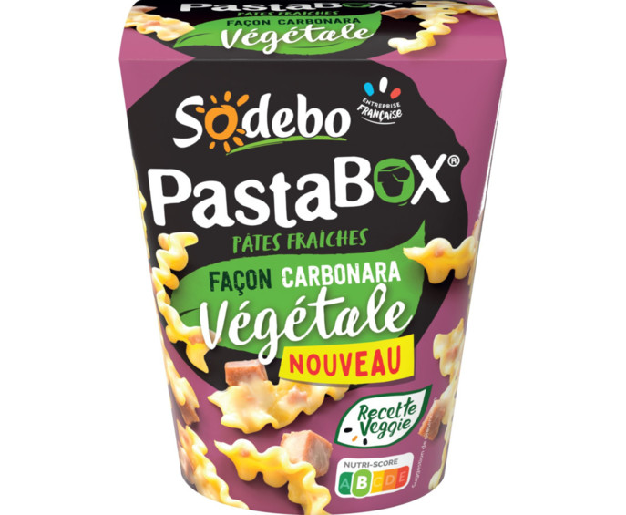 Sodebo propose la Pastabox façon carbonara végétale | Foodinnov