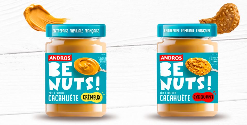 Andros propose des pâtes à tartiner à la cacahuète avec BeNuts | Foodinnov