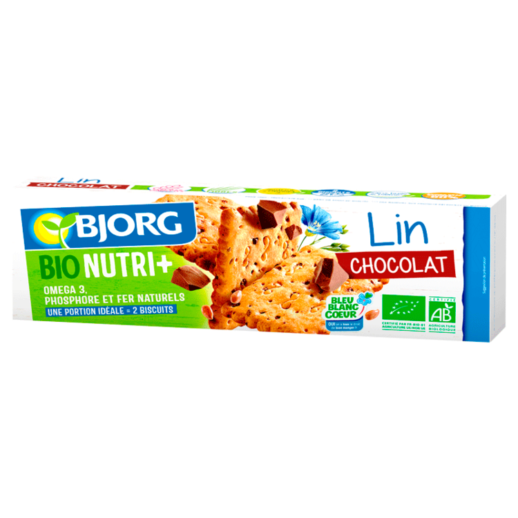 Bjorg innove avec des biscuits gourmands bio au lin | Foodinnov